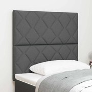 Čelo postele Tmavě šedá 100 cm textil 3337900
