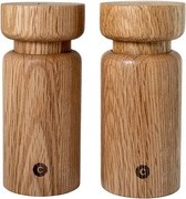 CrushGrind Helsinki sada dřevěných mlýnků na pepř a sůl 13 cm, 070370-2002-2PC