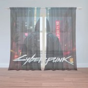 Sablio Záclony Cyberpunk 2077 Pohled do města: 2ks 150x250cm