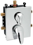 Novaservis Metalia 55 - Baterie pod omítku pro 3 spotřebiče s tělesem, chrom BOX55052RX,0