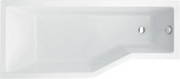 Besco Akrylátová atypická vana INTEGRA 150x75 (170x75) Barva: Bílá, Rozměry (cm): 150x75, Orientace: Levá