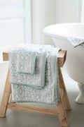 Pip Studio ručníky z bavlněného froté Tile de Pip, světle modré (Luxusní ručníky z bavlněného froté v designu Tile de Pip ve světle modrébarvě )
