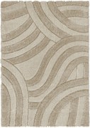 Kusový koberec Indulgence Velvet Carved Natural, 120x170, béžová, obývacia izba, Flair Rugs
