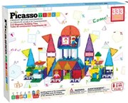 PicassoTiles magnetická stavebnice 333 ks stavební bloky set