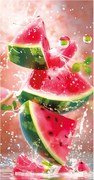 PLÁŽOVÁ OSUŠKA Z MIKROVLÁKNÁ WATERMELON 100X180 CM VZOROVANÁ
