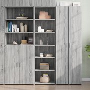 Skříň highboard šedá sonoma 50 x 41 x 185 cm kompozitní dřevo
