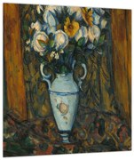 Obraz - Paul Cézanne, Vase of Flowers, reprodukce (30x30 cm)