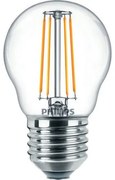 LED žárovka E27 Philips P45 Classic Filament 4,3W (40W) teplá bílá (2700K)