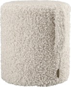 Béžový taburet z textilie bouclé Teddy – Blomus