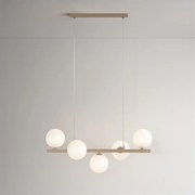 KAJA Lustr do obýváku ARDI béžová barva K-5841 5×G9/65 cm