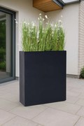 Dělící květináč ELEMENTO, sklolaminát, výška 100 cm, antracit