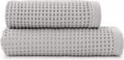 Vaflové ručníky a osušky - světle šedá - GOTS Velikost: osuška 70 x 140