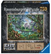 Puzzle ravensburger 150304 exit puzzle: jednorožec 759 dílků