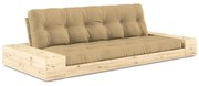 Rozkládací pohovka v hořčicové barvě 244 cm Base – Karup Design