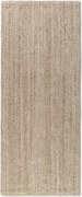 Hanse Home, Běhoun Bouclé Jute 105973 Ivory White, 80x200, béžová, chodba / předsíň