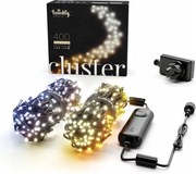 Twinkly Cluster 400 Led Aww černý drátový konektor F (eu type) 5 x 0,7 m