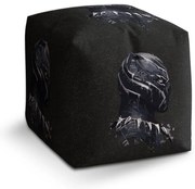 Sablio Taburet Cube BLACK PANTHER z profilu Vesmír: 40x40x40 cm