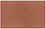 Korková nástěnka boardOK v hliníkovém rámu, 2000 x 1200 mm, červený rám