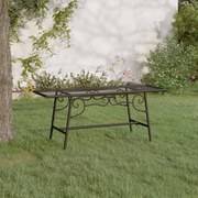 Lavice kolem stromu 110 cm černá ocel 318827