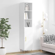 Skříň highboard bílá 34,5 x 34 x 180 cm kompozitní dřevo
