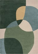 XXXLutz VLNĚNÝ KOBEREC, 120/170 cm modrá, zelená Flair Rugs - Online Only koberce & rohožky - 003165043501