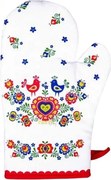 Forbyt Kuchyňská chňapka Folklor červená, 1 ks