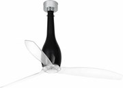 FARO 32002 ETERFAN M, černá/transparentní, stropní ventilátor s DC motorem - FARO
