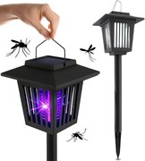 Bluegarden Bluegarden, LED solární lampa proti hmyzu 15x15x27 cm J-22, černá, OGR-02107