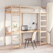 Rám postele loft Přírodní 90 x 200 cm Masivní borové dřevo 3414550