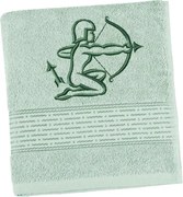 Bellatex Froté ručník proužek s výšivkou znamení zvěrokruhu 50x100 cm Mintová