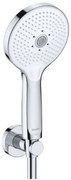 Duravit Sprchy - Set sprchové hlavice, držáku a hadice, 3 proudy, chrom/bílá UV0712001005
