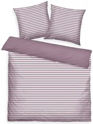 Bavlněné povlečení 200x220 Tom Tailor heather purple stripes Renforce povlaky na polštáře 80x80