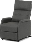 Polohovací křeslo šedé, elektrické TV-5482 GREY2
