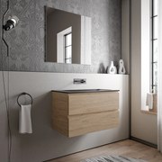 Koupelnová skříňka AVA 80 cm s umyvadlem z minerálního odlitku BRUXELLES
