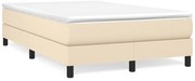 Box spring postel s matrací krémová 120x190 cm textil 3269662
