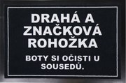 Drahá a značková rohožka 40x60 cm – na von aj na doma, 40x60, čierna, Mercury Flooring