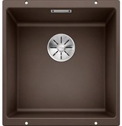 Blanco Subline 400-U, silgranitový dřez pod pracovní desku 400x400x190 mm, 1-komorový, káva, BLA-523431