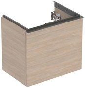 Geberit Acanto - Umyvadlová skříňka, 60x54x42 cm, 2 zásuvky, dub 503.008.JH.1