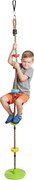 AIYAPLAY Ninja Line dětská slackline s houpačkou a stupínky — 3–8 let, zelená | Aosom