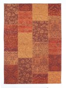 Flair Rugs, Kusový koberec Manhattan Patchwork Chenille Terracotta, 200x290, oranžová, chodba / předsíň