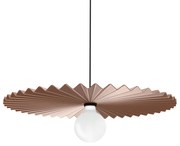 Linea Light CA021ABEEZZ Doge_P, moderní béžovo-červené závěsné svítidlo, 1x22W E27, průměr 58,4cm