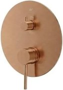Sprchová a vanová baterie SAT Aurum bez podomítkového tělesa broušený rose gold SATBAUR215VBRG