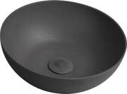 Sapho Sapho, FORMIGO betonové umyvadlo na desku, průměr 39cm, antracit, FG316