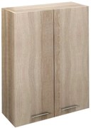 Aqualine Keramia Fresh - Horní skříňka ZOJA, 50x76x23 cm, dub platin 51304