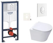 Závěsný wc set do lehkých stěn / předstěnová montáž SAT Infinitio SIKOGRSIN10SASH0