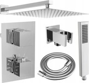 Mexen Cube DR02 podomítková sprchová sada s dešťovou hlavicí 30 cm, chrom - 77502DR0230-00