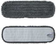 Mop na suchý zip Standard, 47 cm - mikrovlákno, šedá