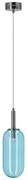 Modré LED závěsné svítidlo se skleněným stínidlem ø 13 cm Fiuggi – Candellux Lighting