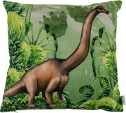 Dekorační polštářek BRACHIOSAURUS 40x40 cm, zelený