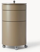 Kulatá skříňka na kolečkách Barboy, design Verner Panton